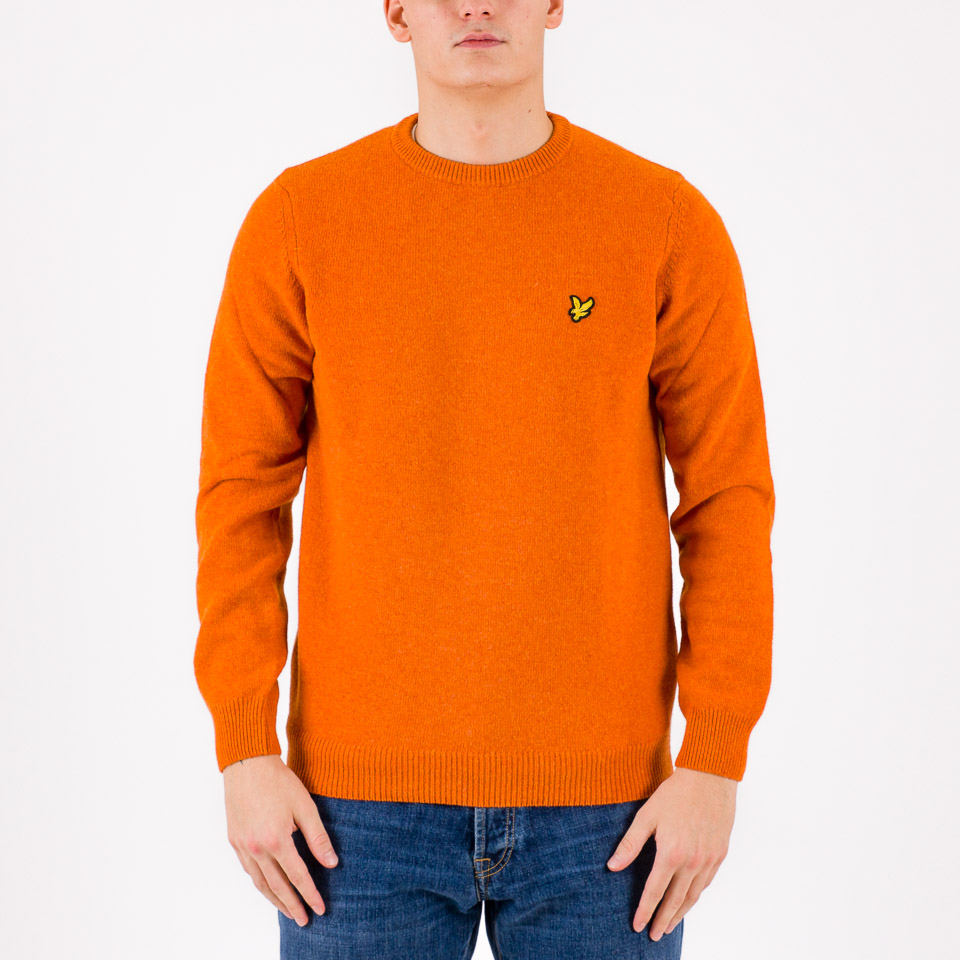 Lambswool Blend Jumper Victory orange - Lyle & Scott | The Firm Shop